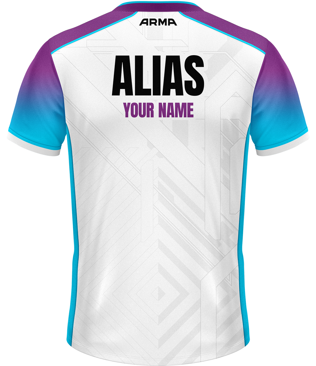 Cyberpunk Otters ELITE Jersey - White - Custom Esports Jersey by ARMA