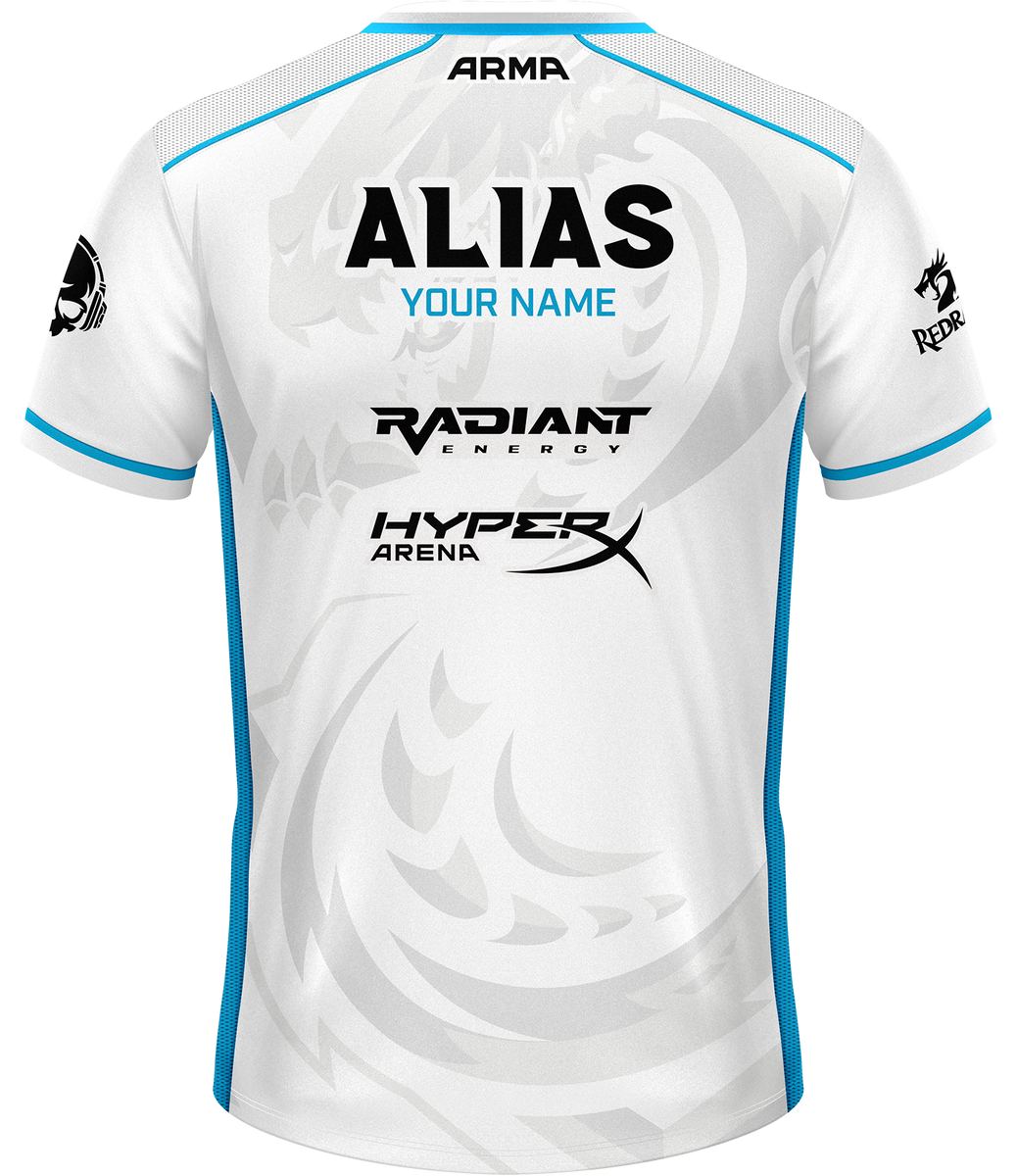 Radiant Dragons ELITE Jersey - White - Custom Esports Jersey by ARMA
