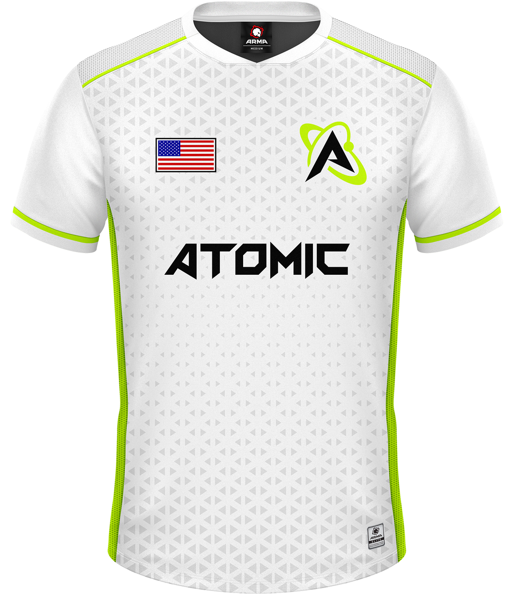 Atomic ELITE Jersey - White - Custom Esports Jersey by ARMA