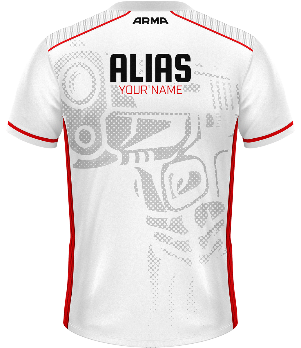 Grimreapers ELITE Jersey - White - Custom Esports Jersey by ARMA