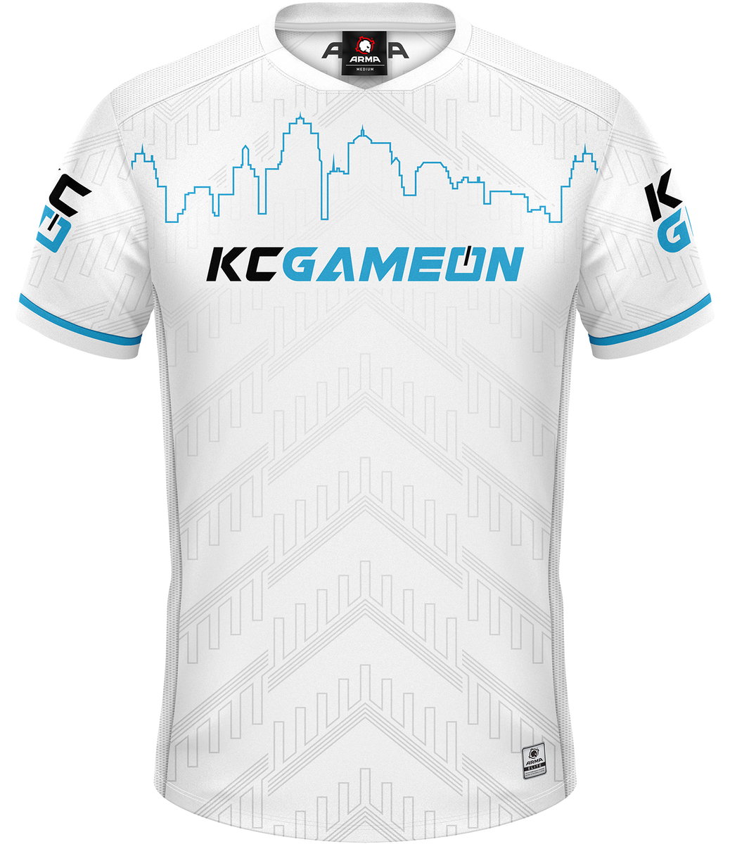 KCGameOn ELITE Jersey - White - Custom Esports Jersey by ARMA