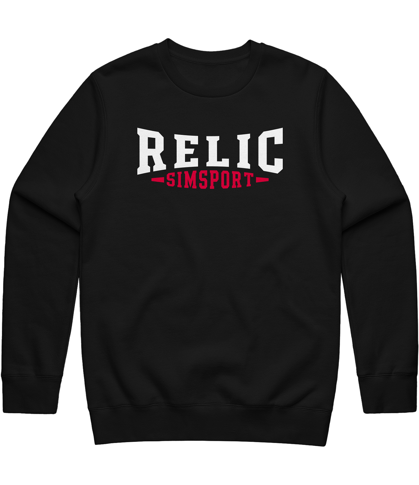 Relic Text Crewneck - Black - Custom Esports Jersey by ARMA