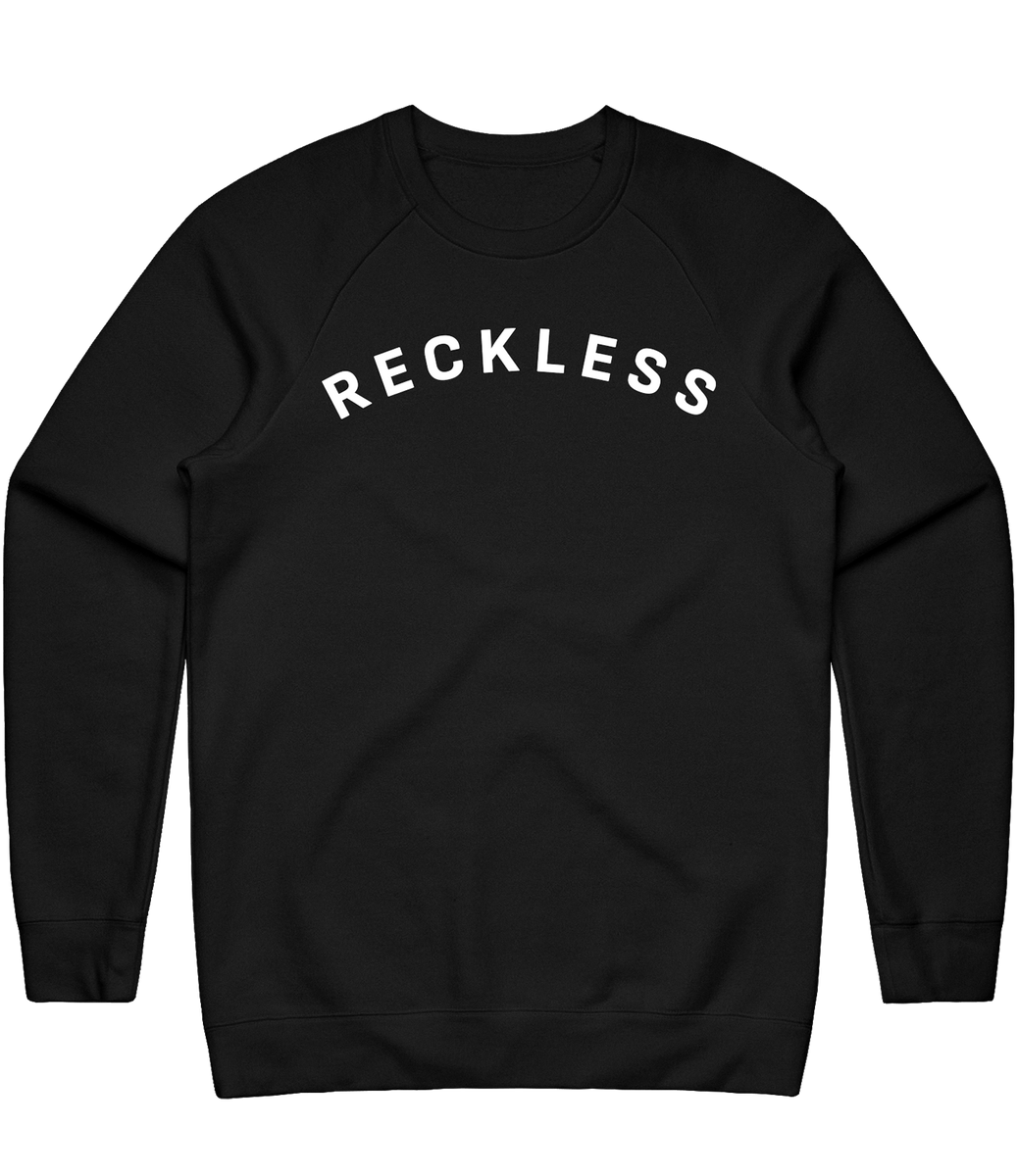 Reckless RP Text Crewneck - Black - Custom Esports Jersey by ARMA