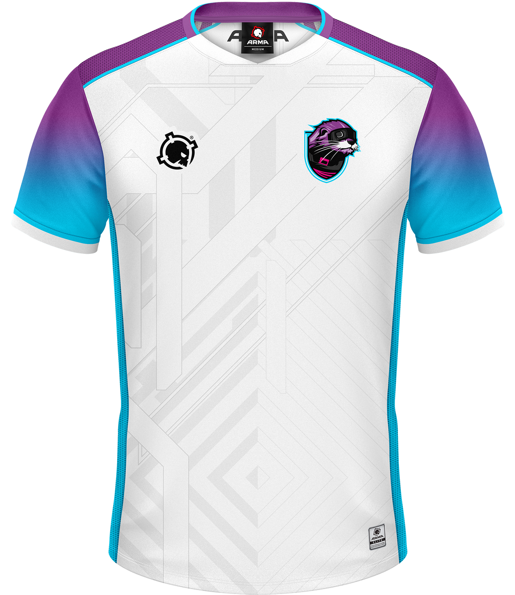 Cyberpunk Otters ELITE Jersey - White - Custom Esports Jersey by ARMA