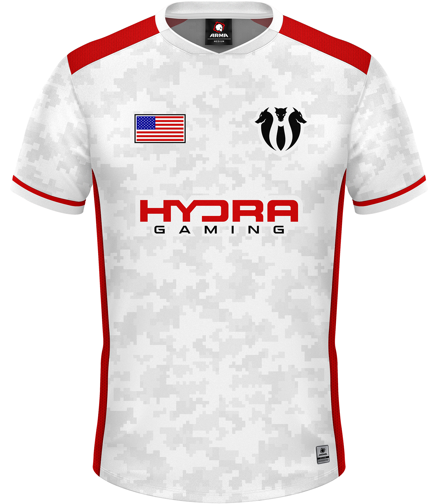 Hydra ELITE Jersey - White - Custom Esports Jersey by ARMA