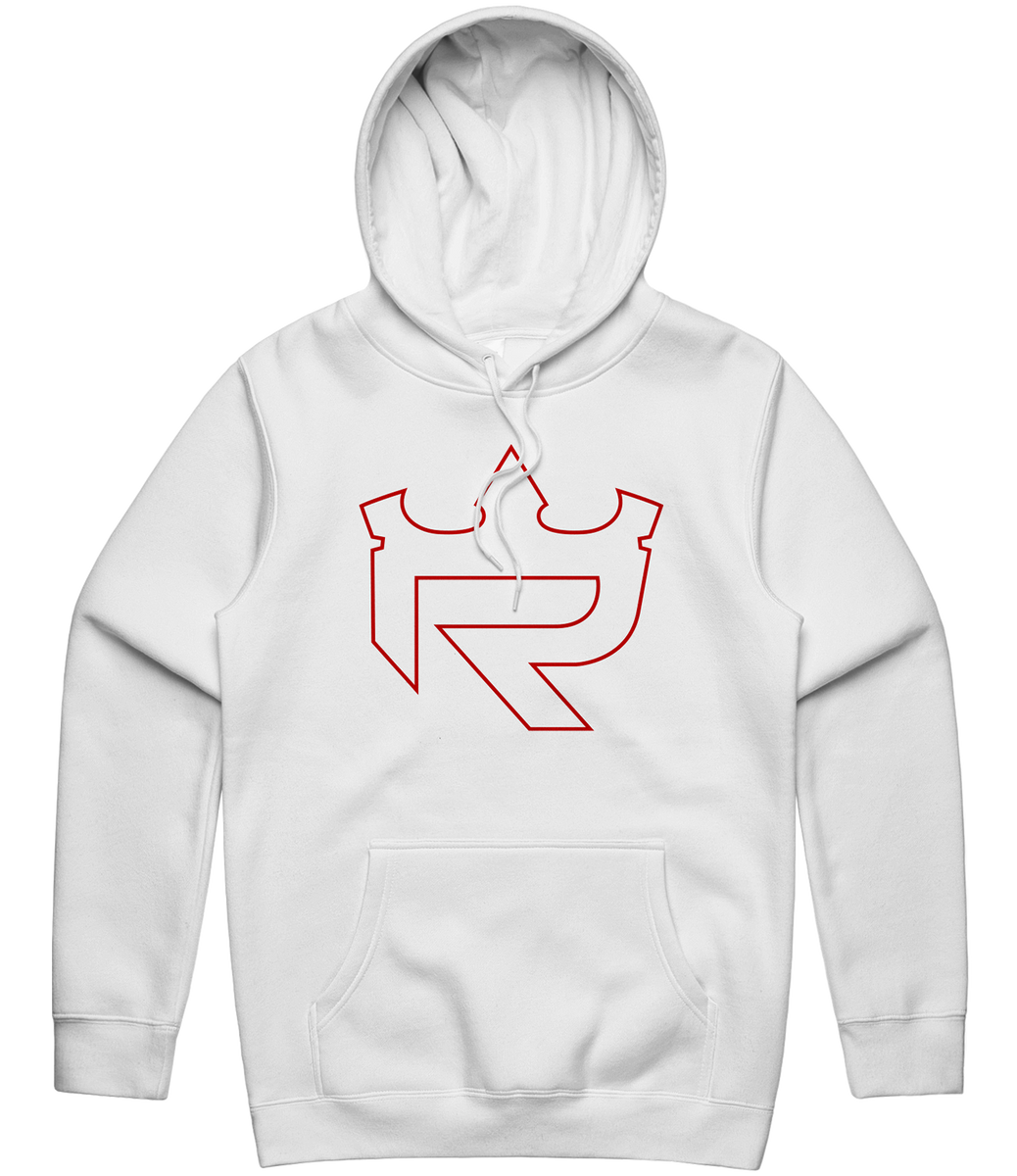 Reign Outline Hoodie - White - Custom Esports Jersey by ARMA