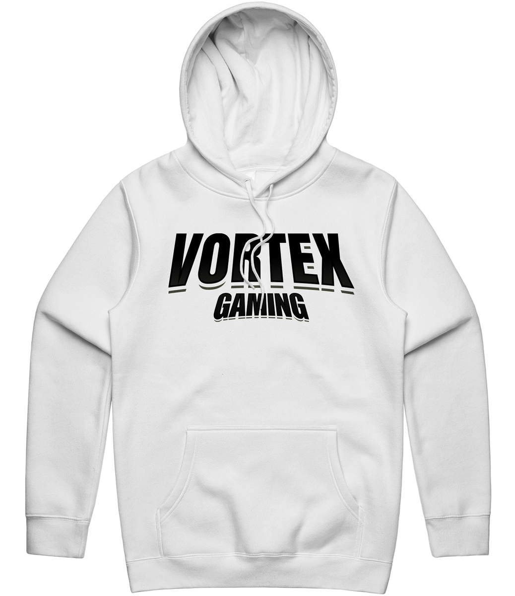 Vortex Text Hoodie - White - Custom Esports Jersey by ARMA