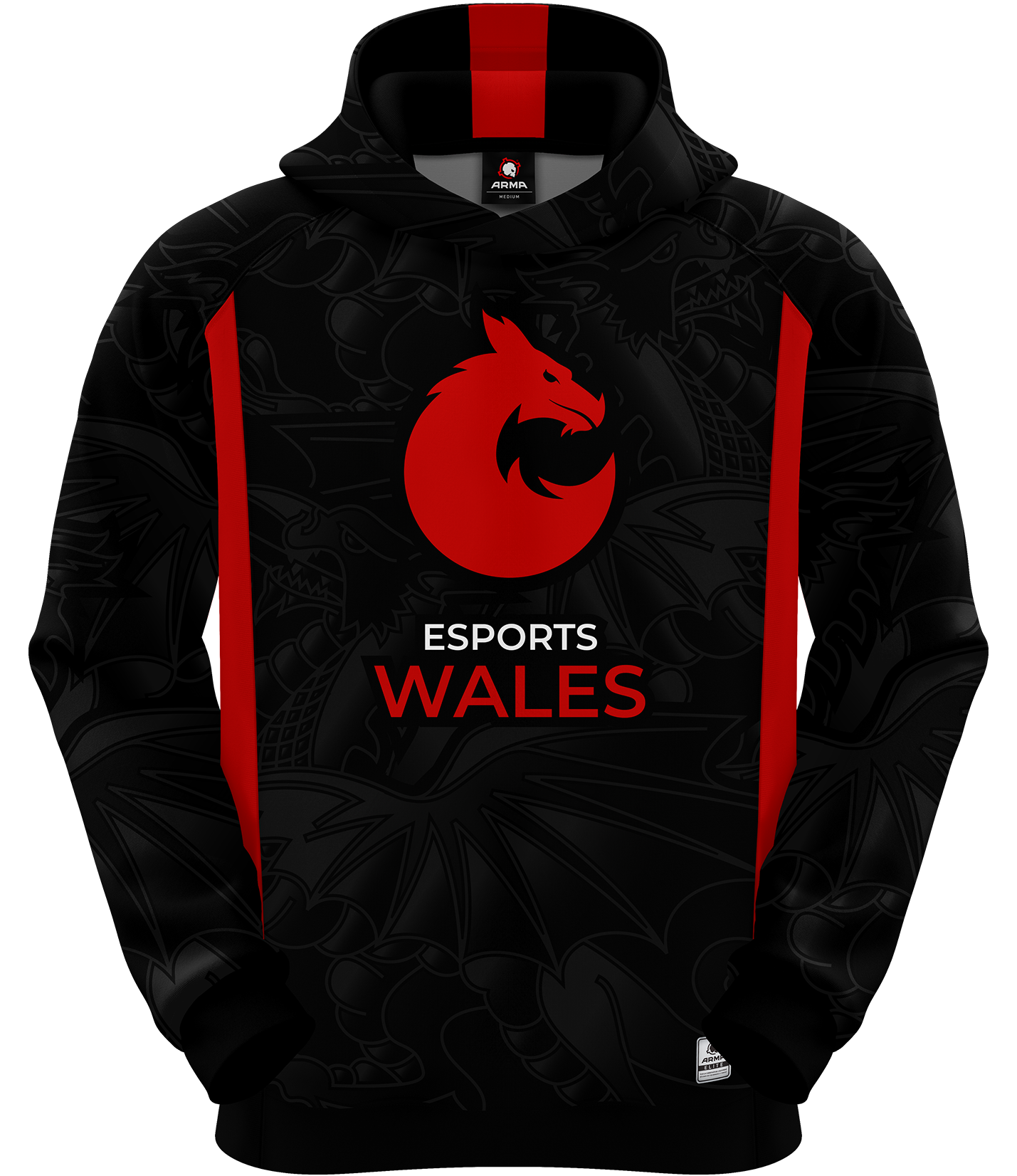 Esports Wales ELITE Hoodie - Custom Esports Jersey by ARMA