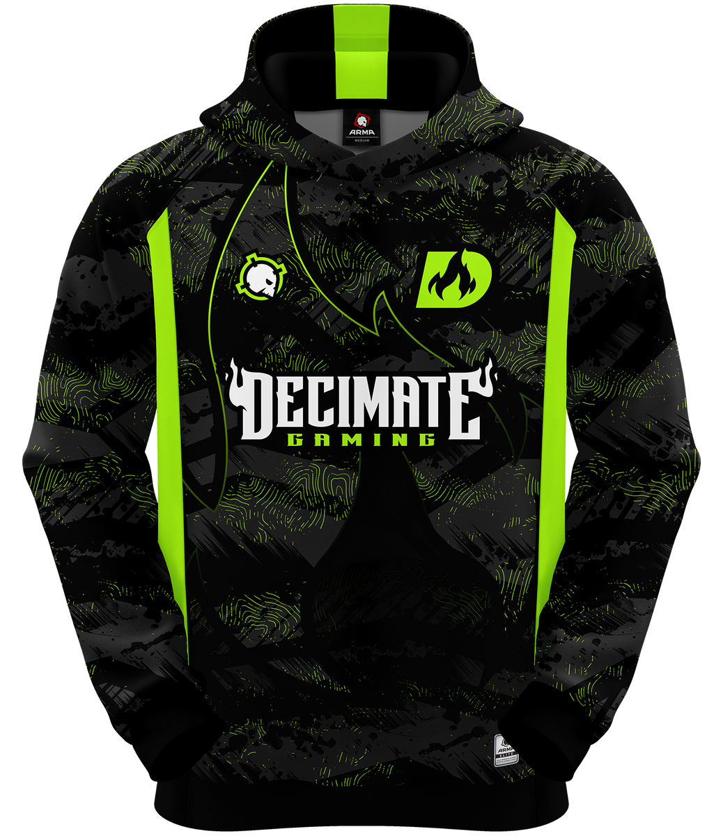 Decimate ELITE Hoodie - Green - Custom Esports Jersey by ARMA
