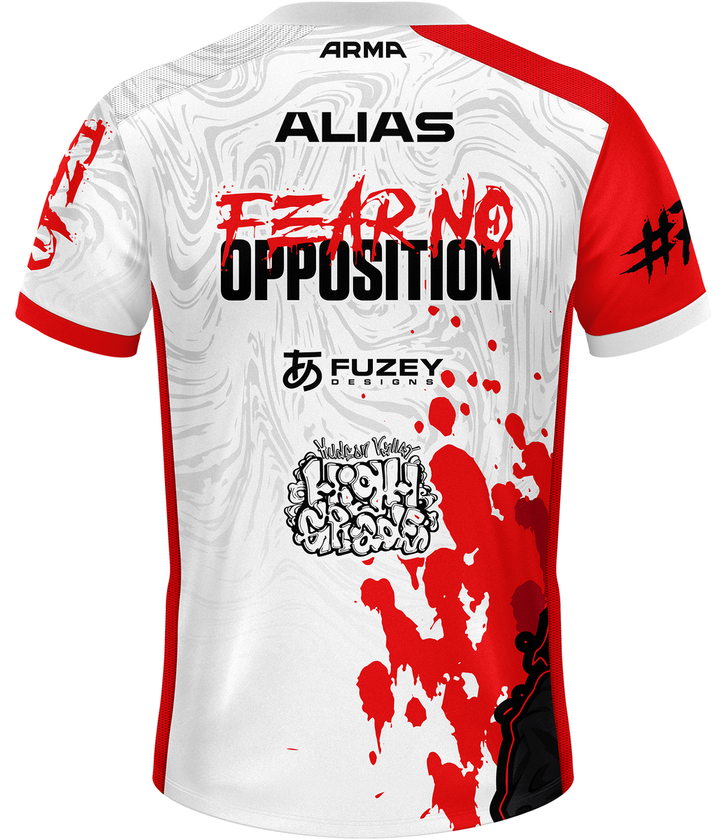 FNO ELITE Jersey - White - Custom Esports Jersey by ARMA