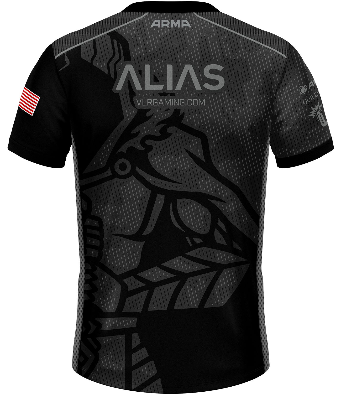 VALOR ELITE Jersey - Black - Custom Esports Jersey by ARMA