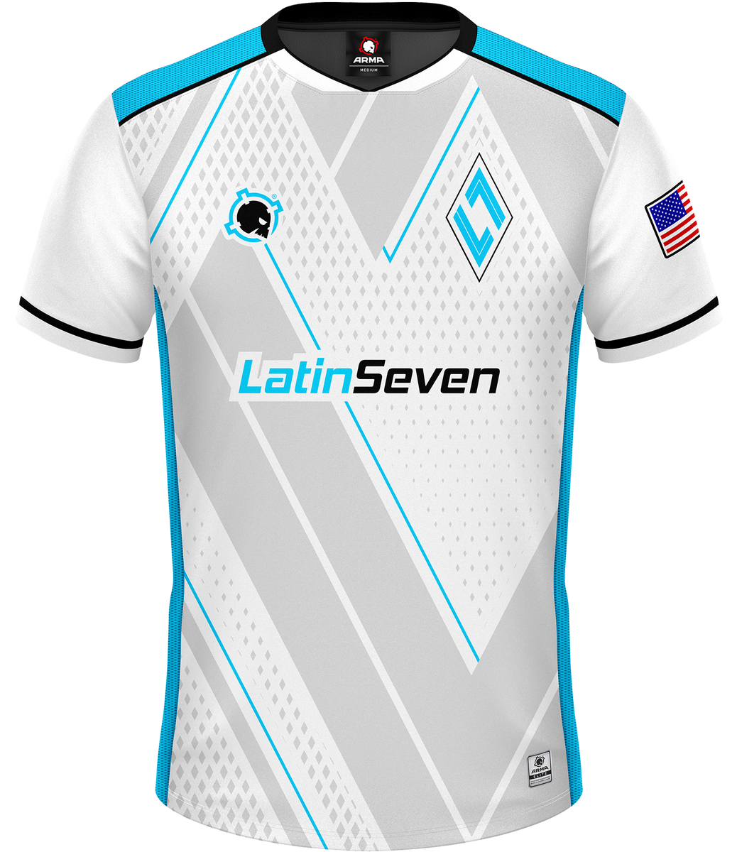 LatinSeven ELITE Jersey - White - Custom Esports Jersey by ARMA