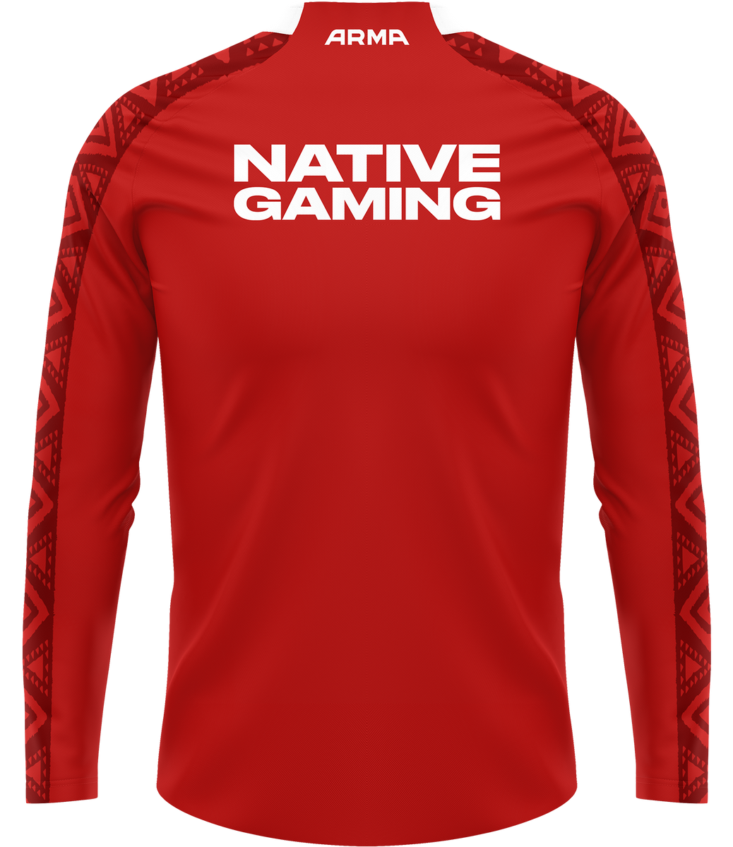 Native ELITE Quarter Zip - Red - Custom Esports Jersey by ARMA