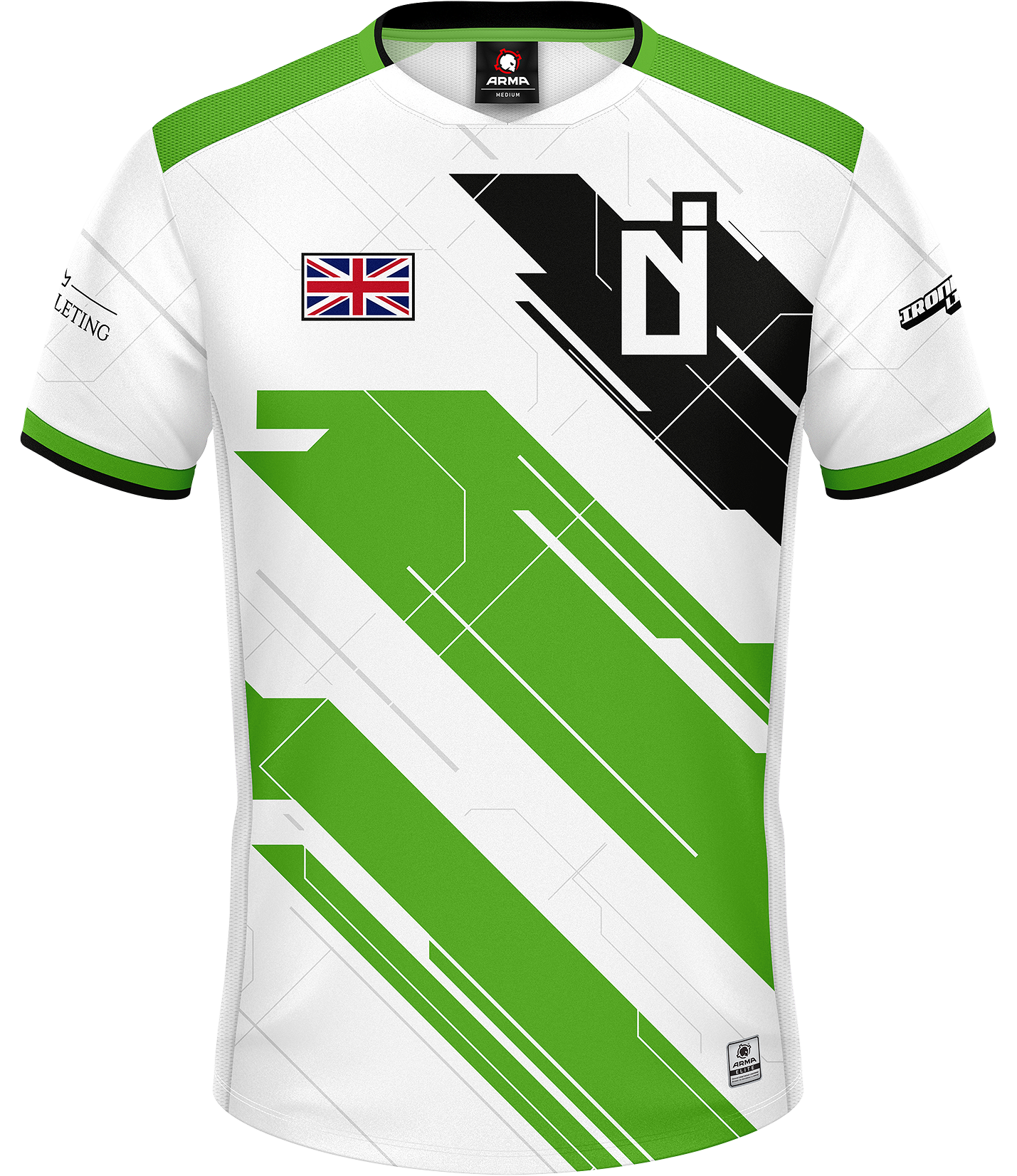 No Limits ELITE Jersey - White - Custom Esports Jersey by ARMA