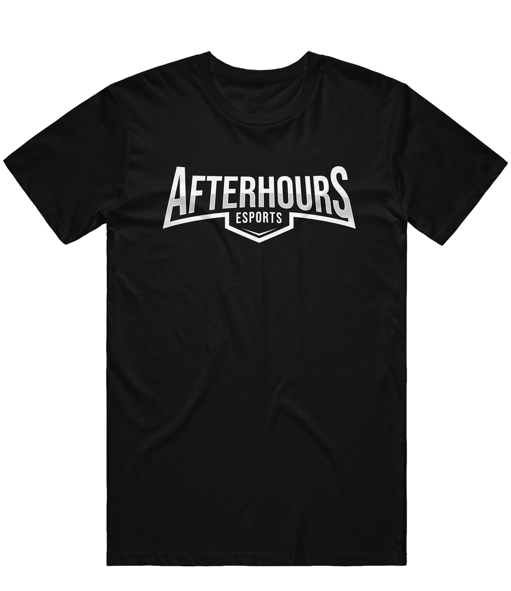 After Hours Text Tee - Black - Custom Esports Jersey by ARMA