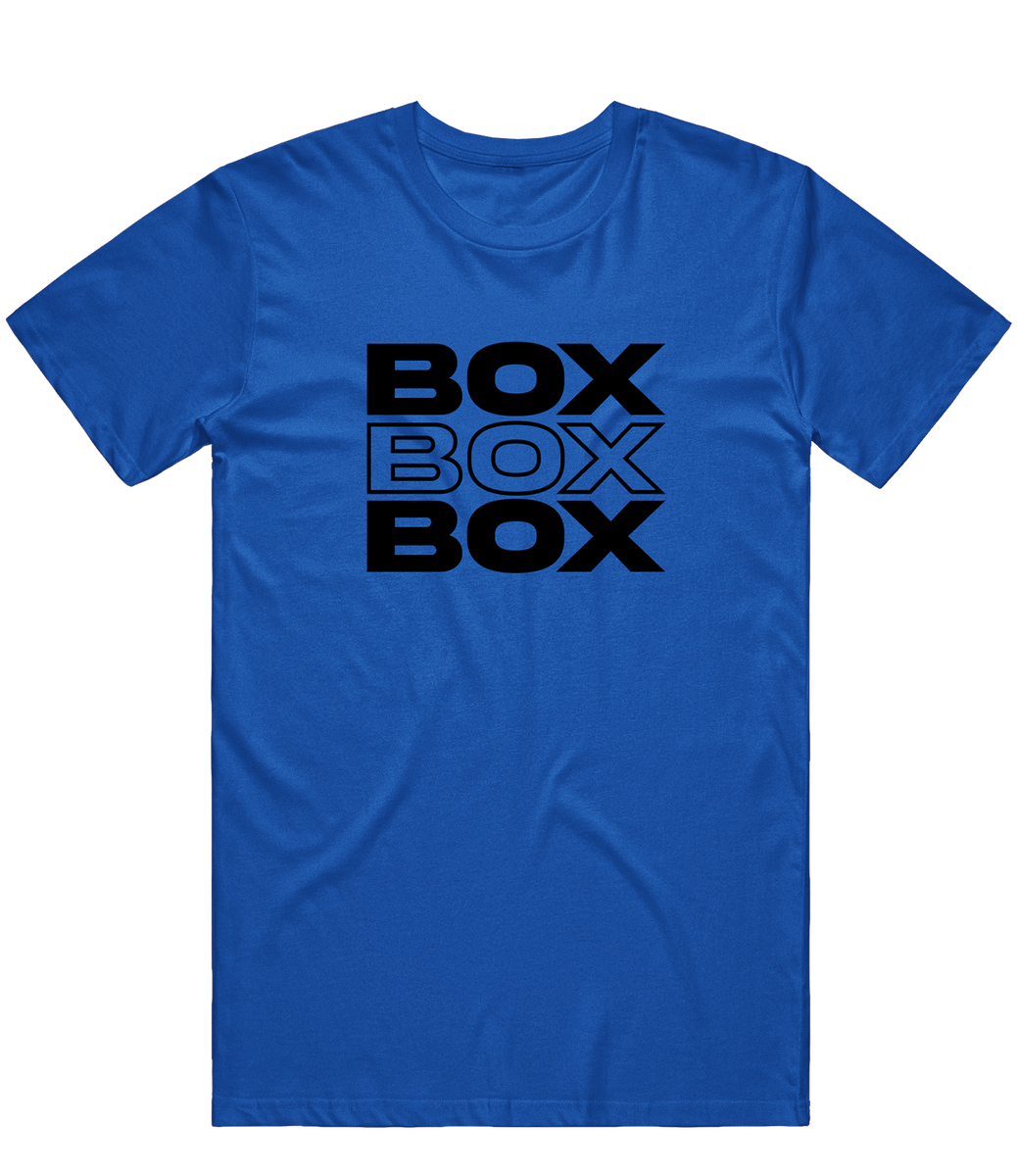 Fear Nothing Moto "BOX BOX BOX" Tee - Blue - Custom Esports Jersey by ARMA