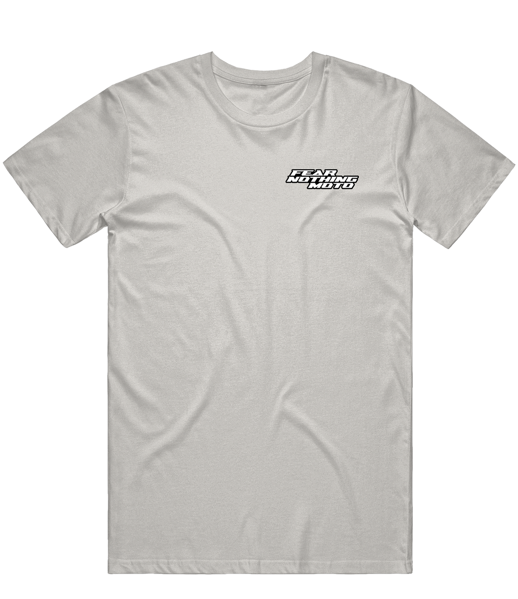 Fear Nothing Moto Icon Tee - Light Grey - Custom Esports Jersey by ARMA