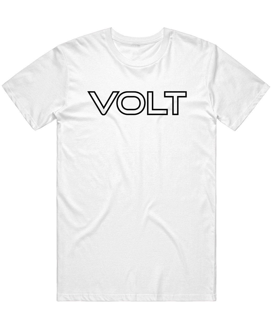 Volt Text Tee - White - Custom Esports Jersey by ARMA