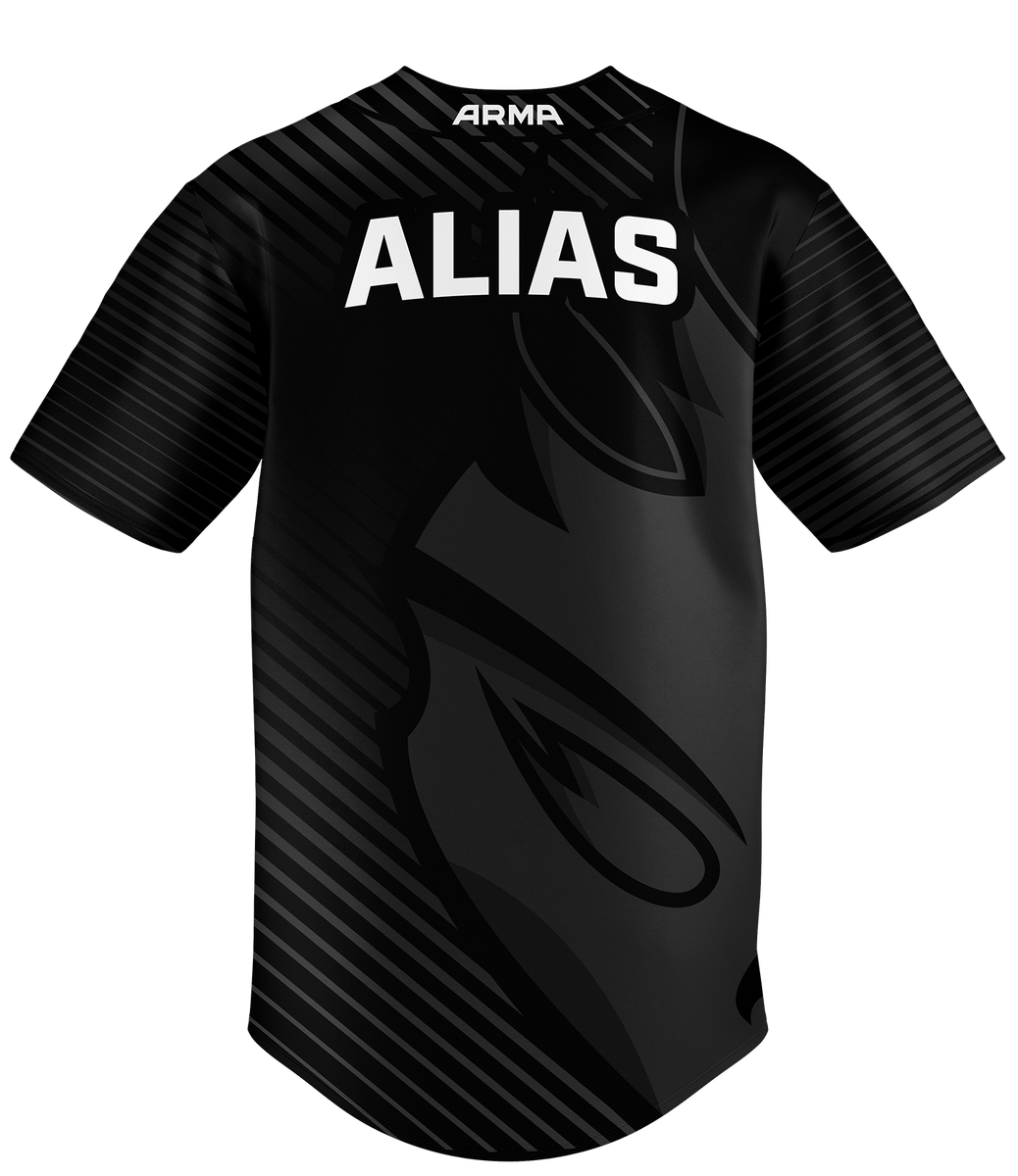 Inferno Baseball Jersey - Custom Esports Jersey by ARMA