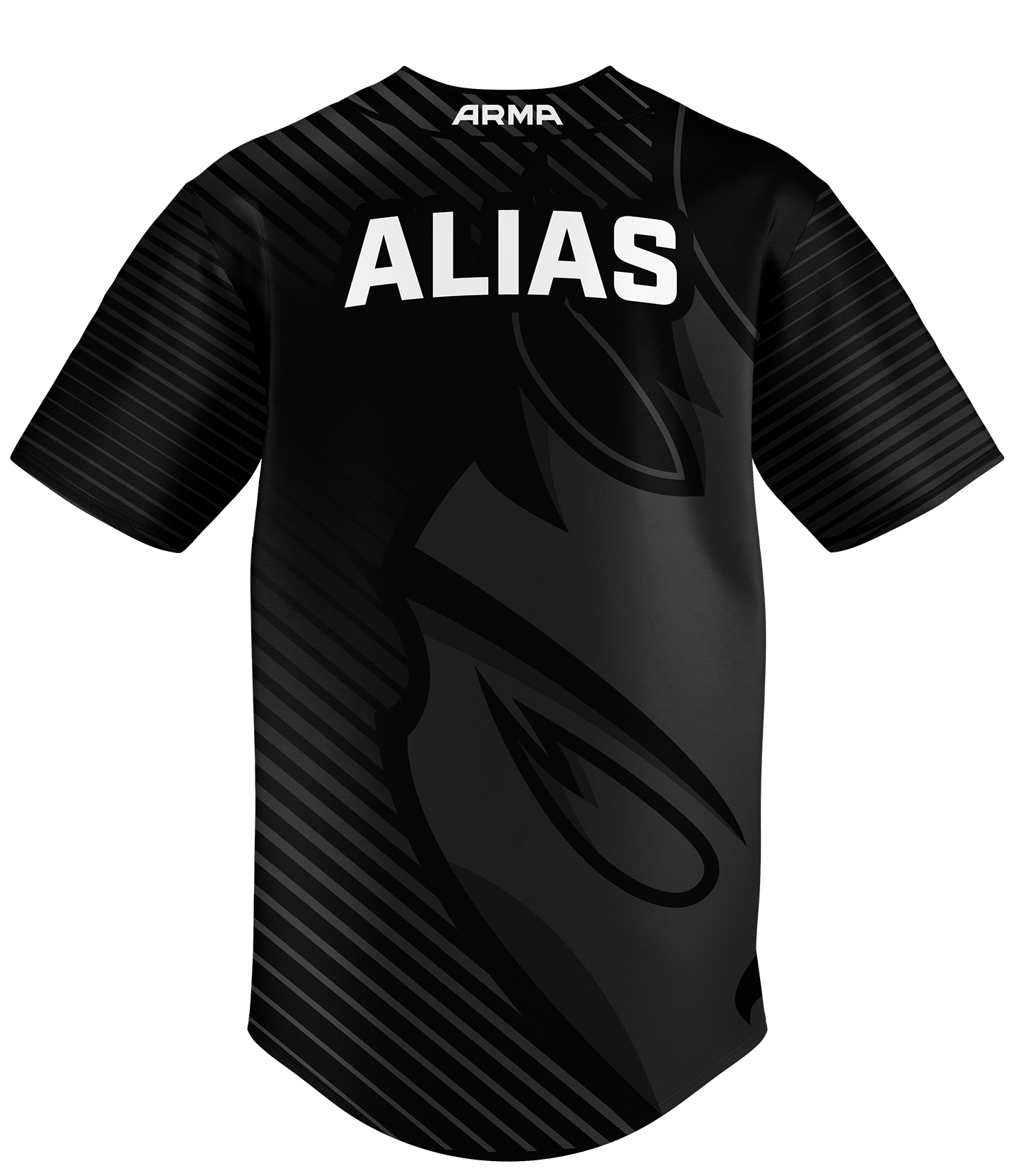 Inferno Baseball Jersey - Custom Esports Jersey by ARMA