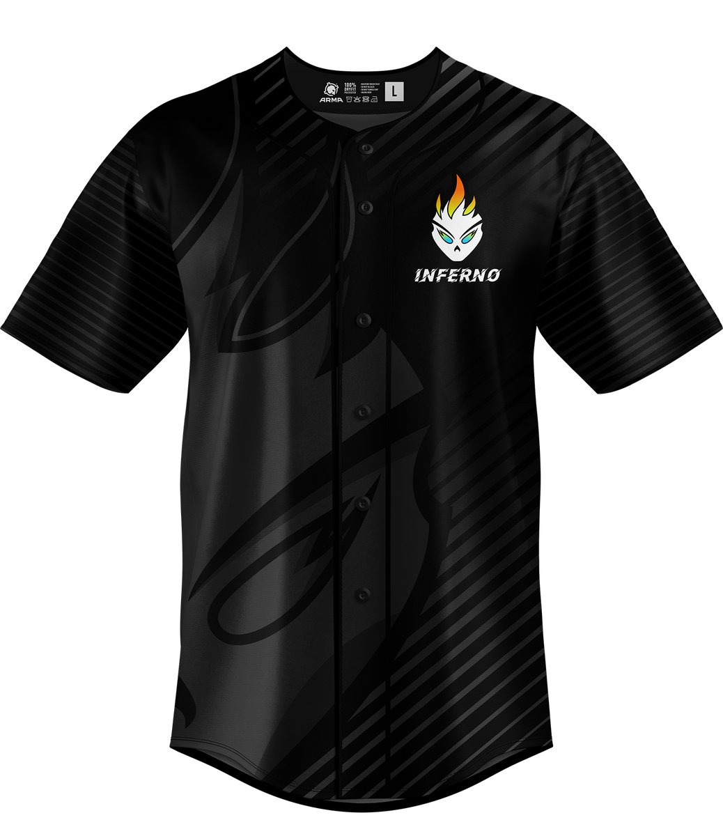 Inferno Baseball Jersey - Custom Esports Jersey by ARMA