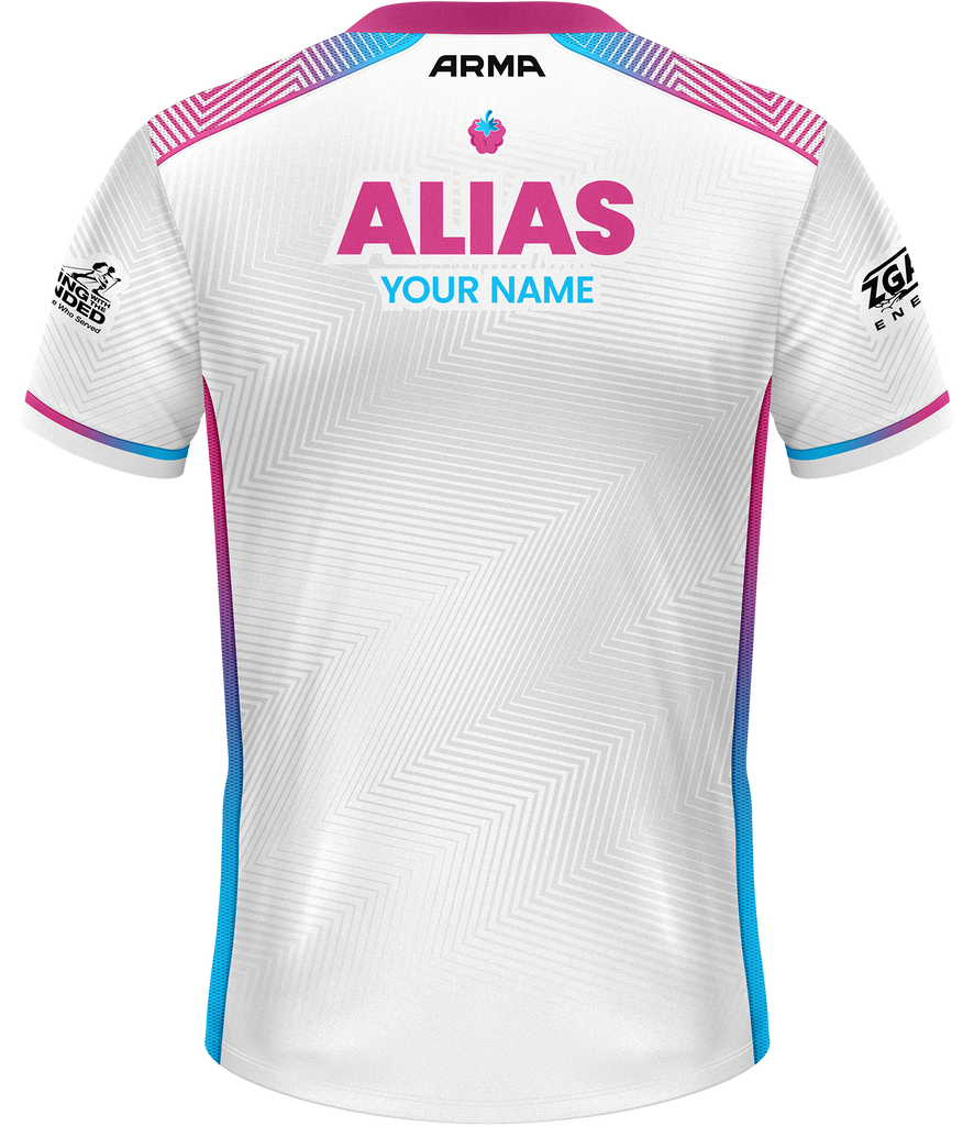 Raspberries Esports ELITE Jersey - White - Custom Esports Jersey by ARMA