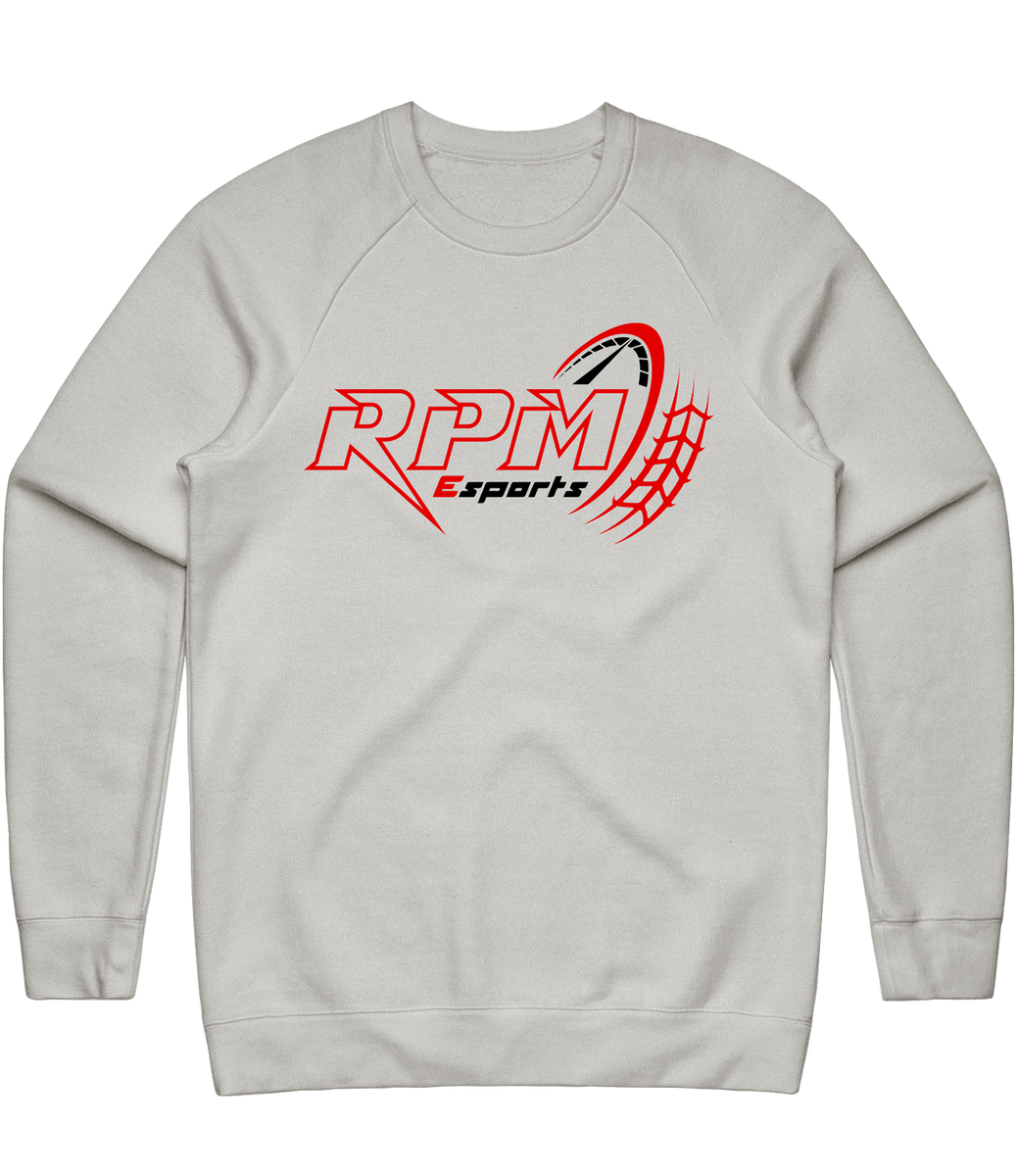 RPM Logo Crewneck - Light Grey - Custom Esports Jersey by ARMA