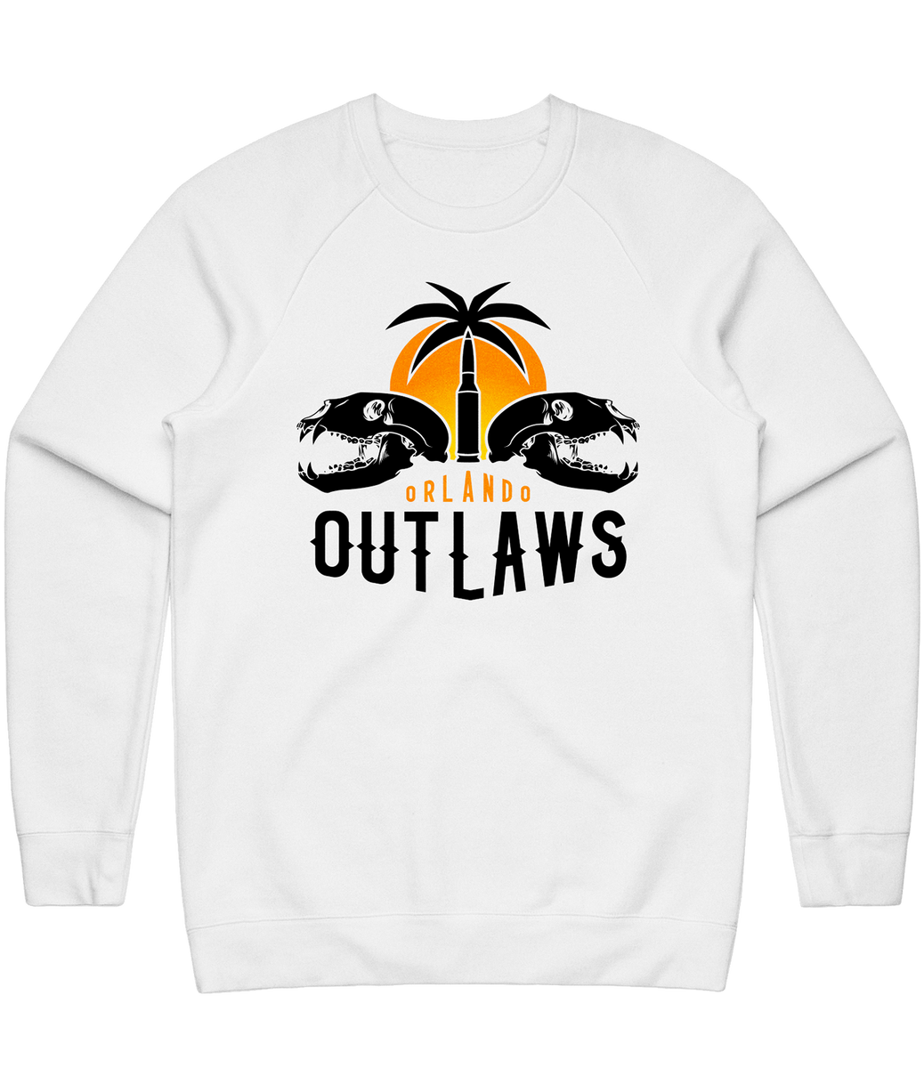 Orlando Outlaws Logo Crewneck - White - Custom Esports Jersey by ARMA