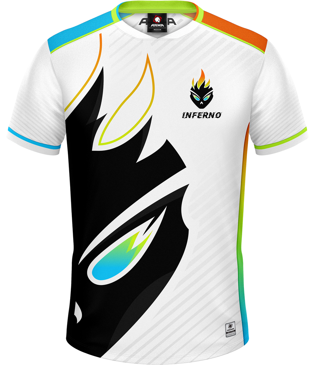 Inferno ELITE Jersey - White - Custom Esports Jersey by ARMA