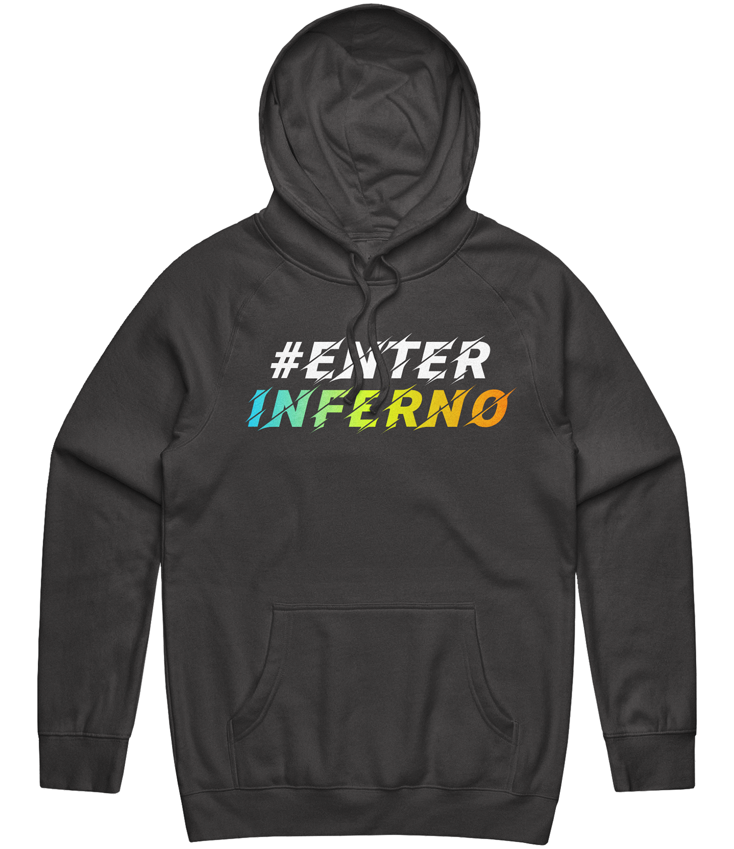 Inferno Text Hoodie - Charcoal - Custom Esports Jersey by ARMA