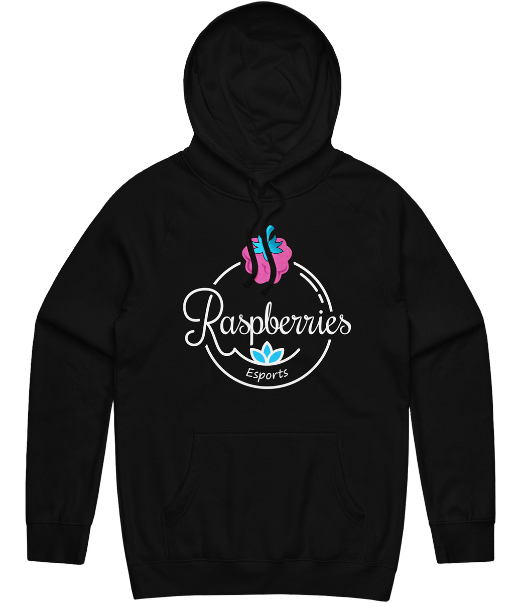 Raspberries Esports Logo Hoodie - Black - Custom Esports Jersey by ARMA