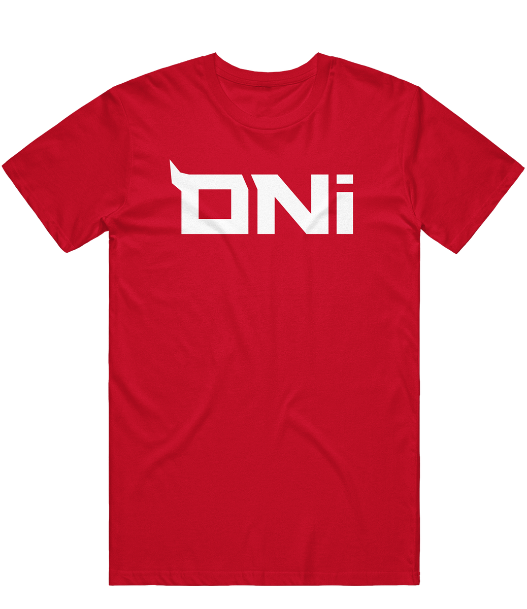 Oni Text Tee - Red - Custom Esports Jersey by ARMA