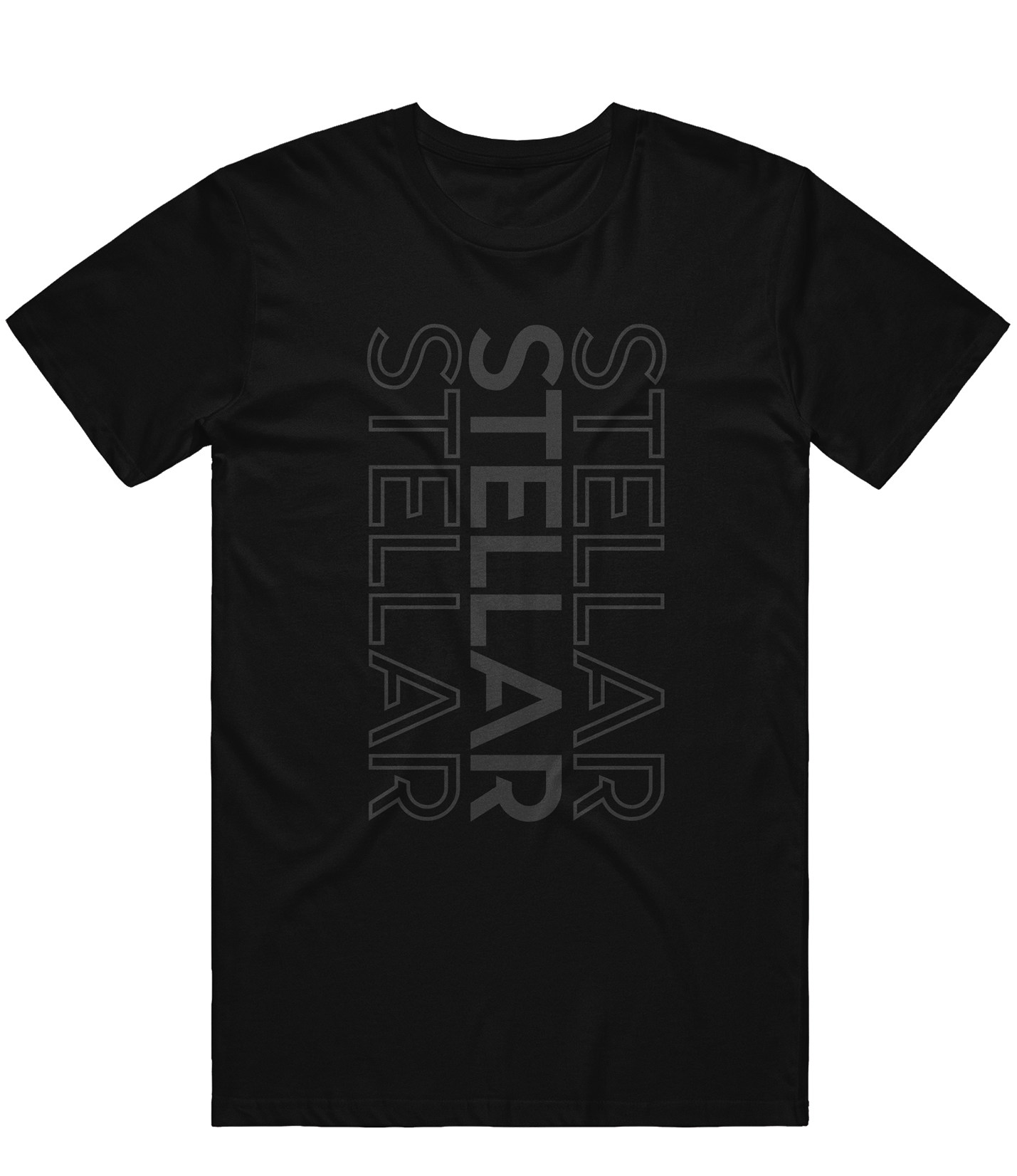 Stellar Text Tee - Black - Custom Esports Jersey by ARMA