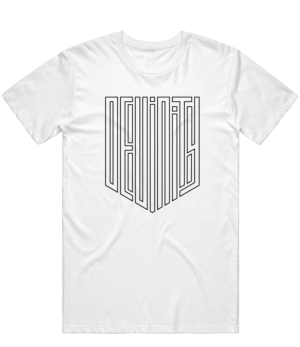 Devinity Outline Tee - White - Custom Esports Jersey by ARMA