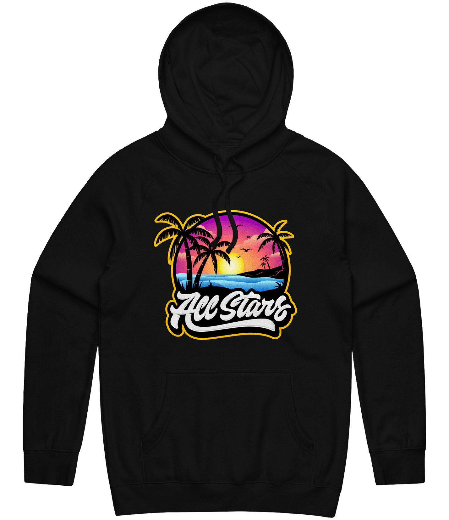 All Stars Summer Sunrise Hoodie - Black - Custom Esports Jersey by ARMA