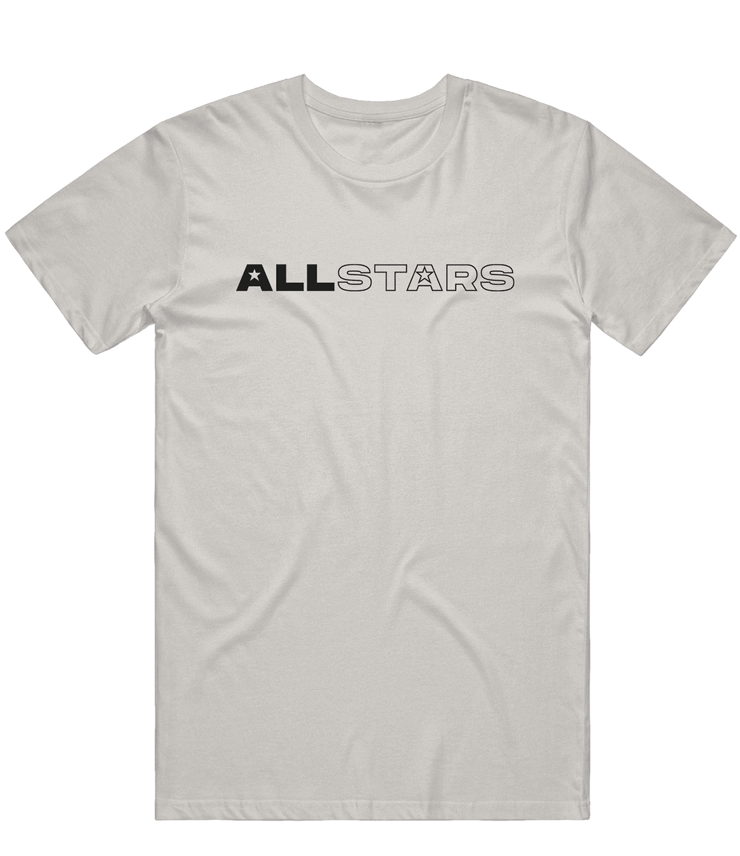 All Stars Text Tee - Grey - Custom Esports Jersey by ARMA