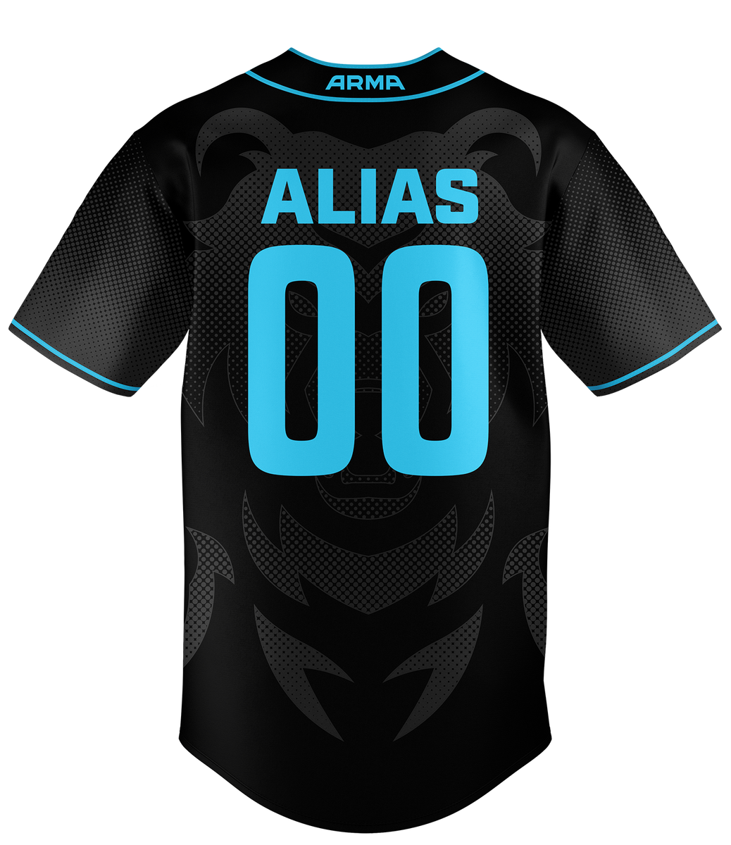 Maniacs Baseball Jersey - Black - Custom Esports Jersey by ARMA