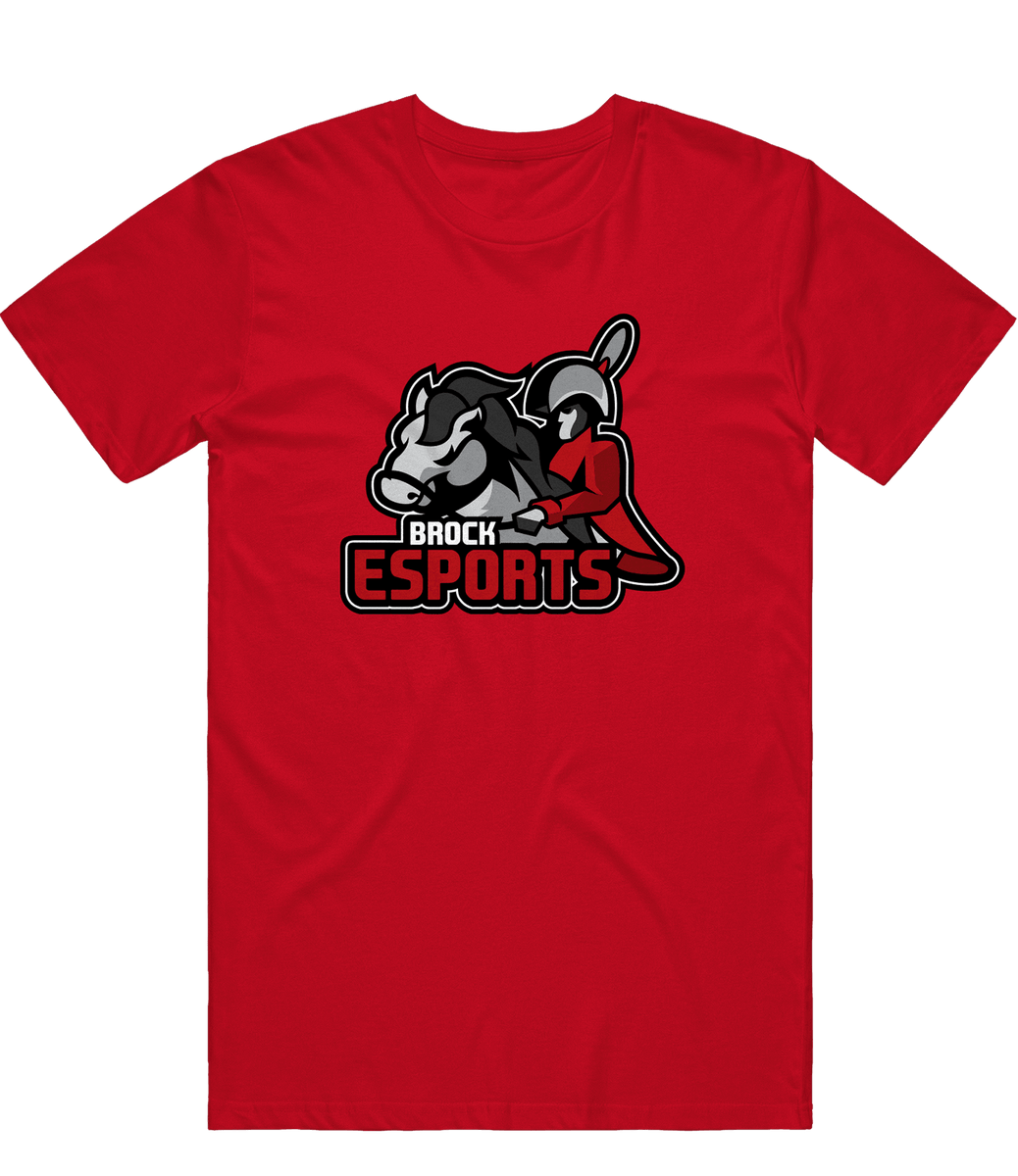 Brock Logo Tee - Red - Custom Esports Jersey by ARMA
