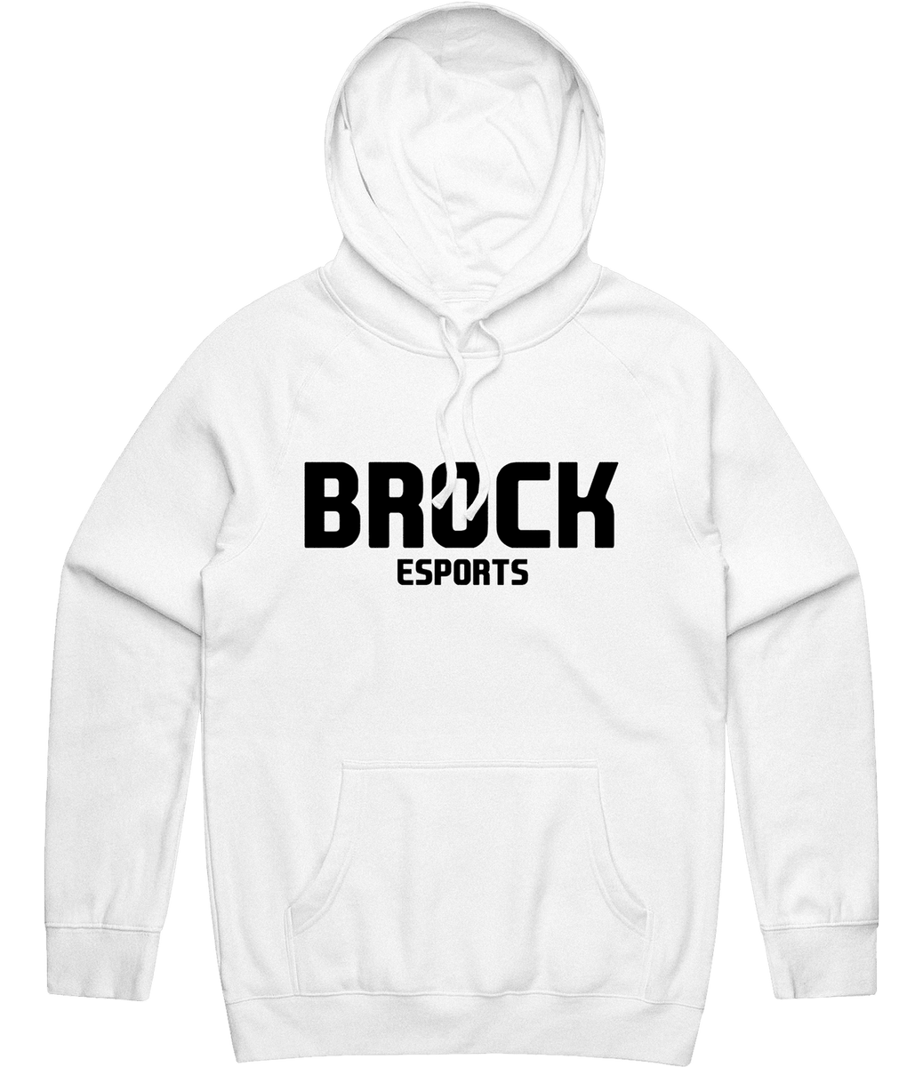 Brock Text Hoodie - White - Custom Esports Jersey by ARMA