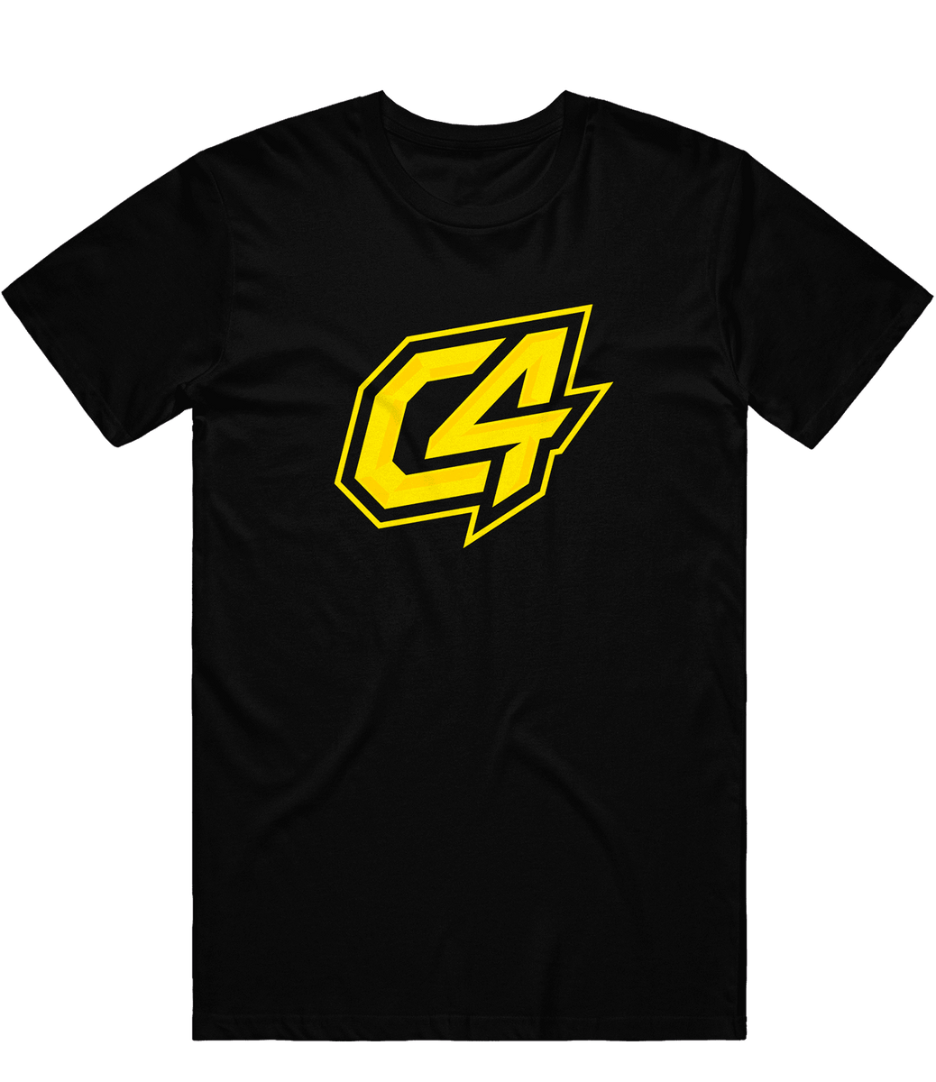 C4 Logo Tee - Black - Custom Esports Jersey by ARMA