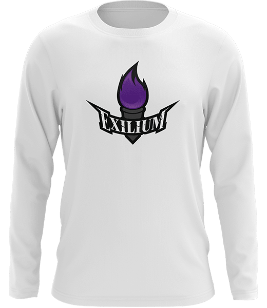 Exilium Logo Crewneck - White - Custom Esports Jersey by ARMA