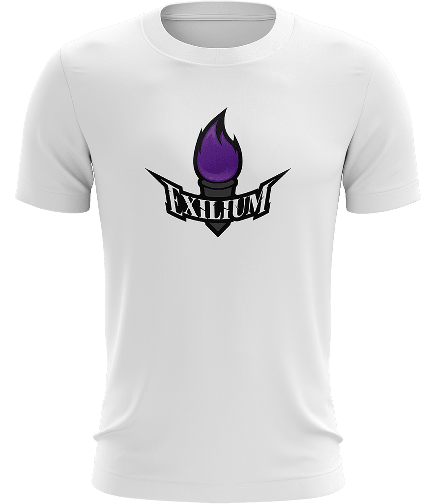 Exilium Logo Tee - White - Custom Esports Jersey by ARMA