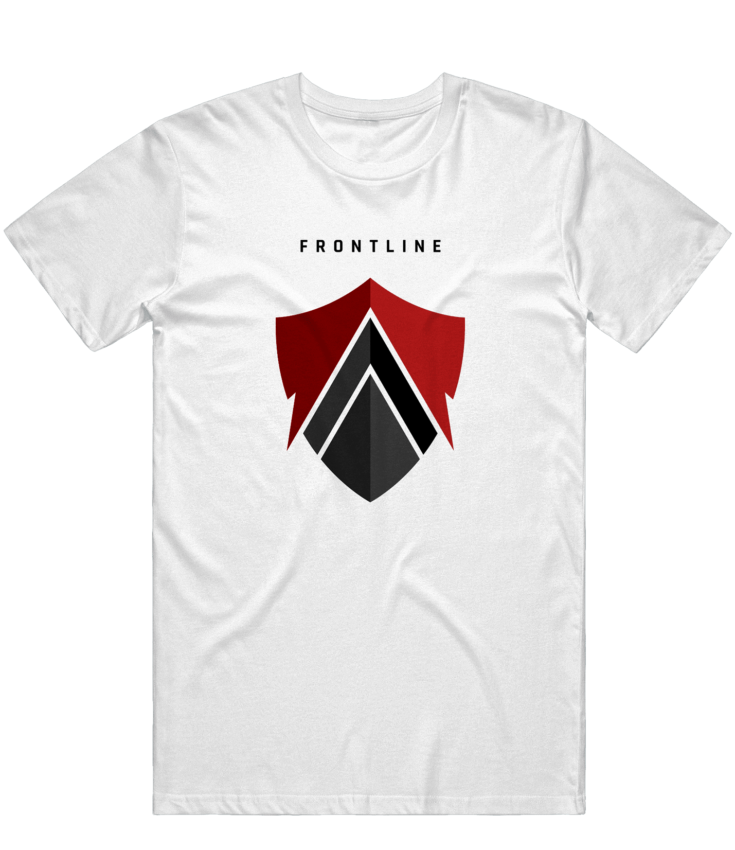Frontline Shield Tee - White - Custom Esports Jersey by ARMA