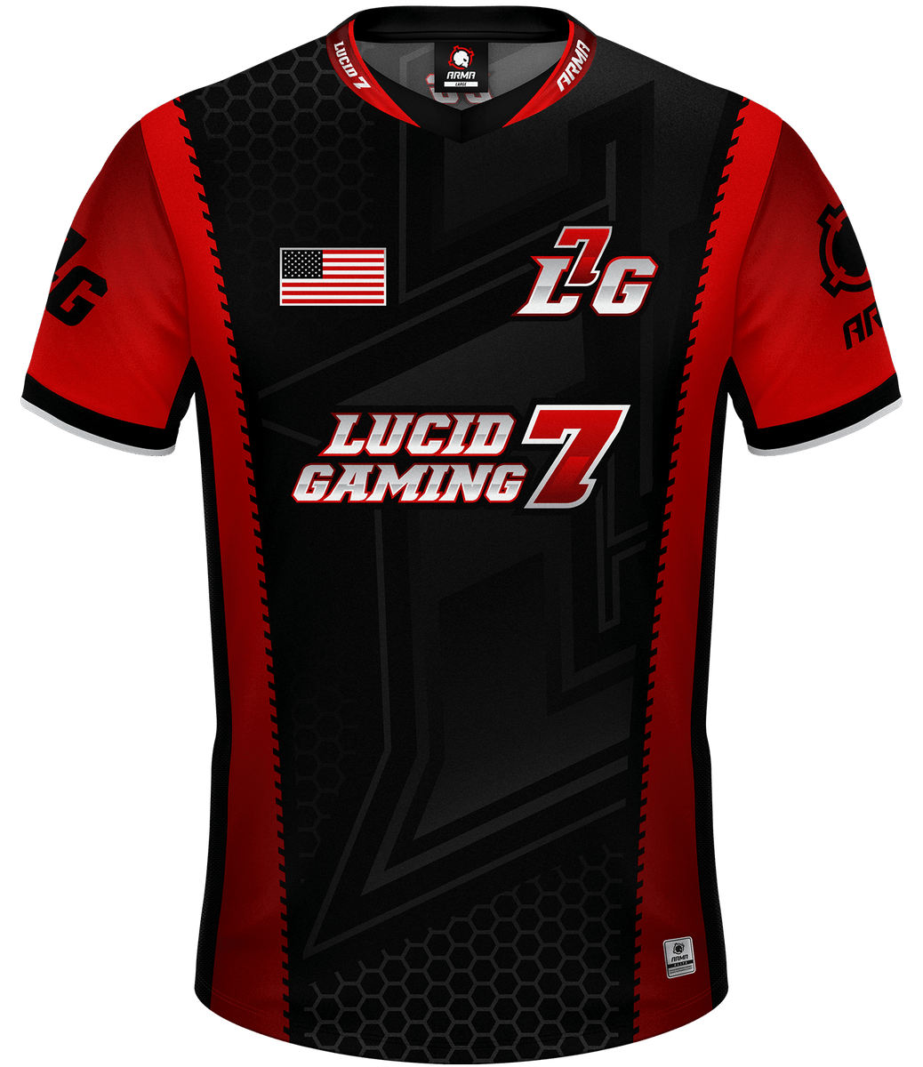 Lucid7Gaming ELITE Jersey - Black - Custom Esports Jersey by ARMA