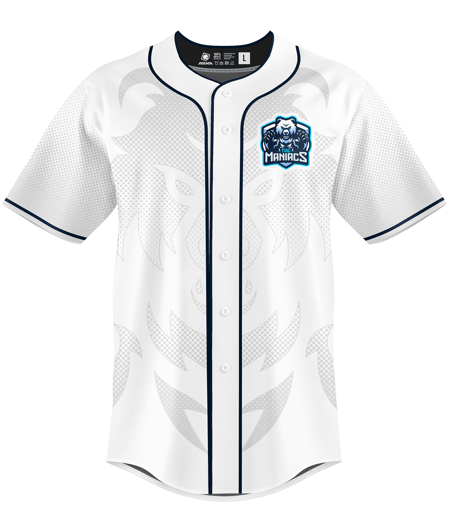 Maniacs Baseball Jersey - Custom Esports Jersey by ARMA
